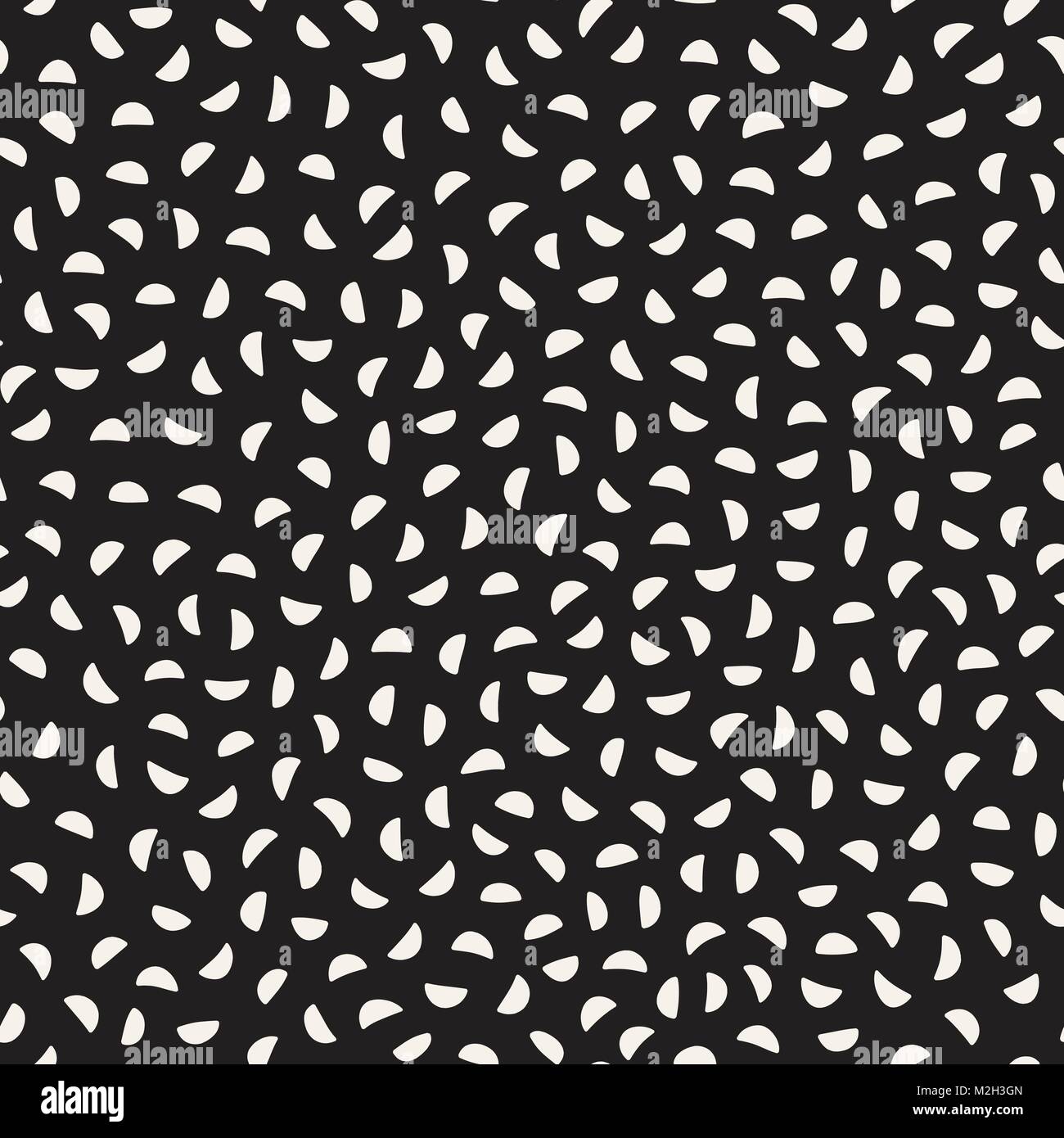 Seamless vector chaotic pattern. Randomly scattered geometric shapes ...