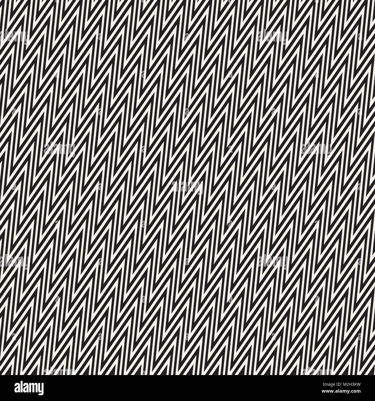 Zigzag lines surface. Jagged stripes seamless pattern. Vector design with triangular waves ...