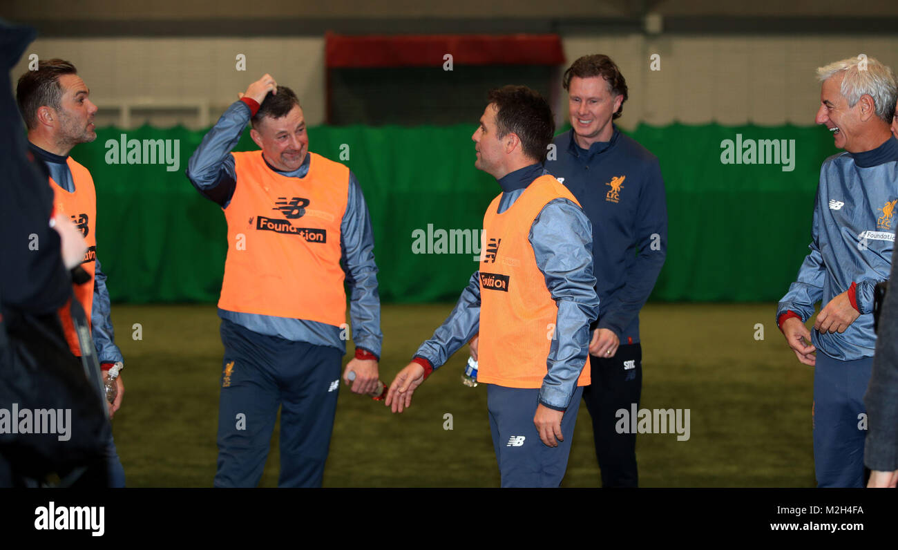 Liverpool's (from left to right) Jason McAteer, John Aldridge, Michael ...