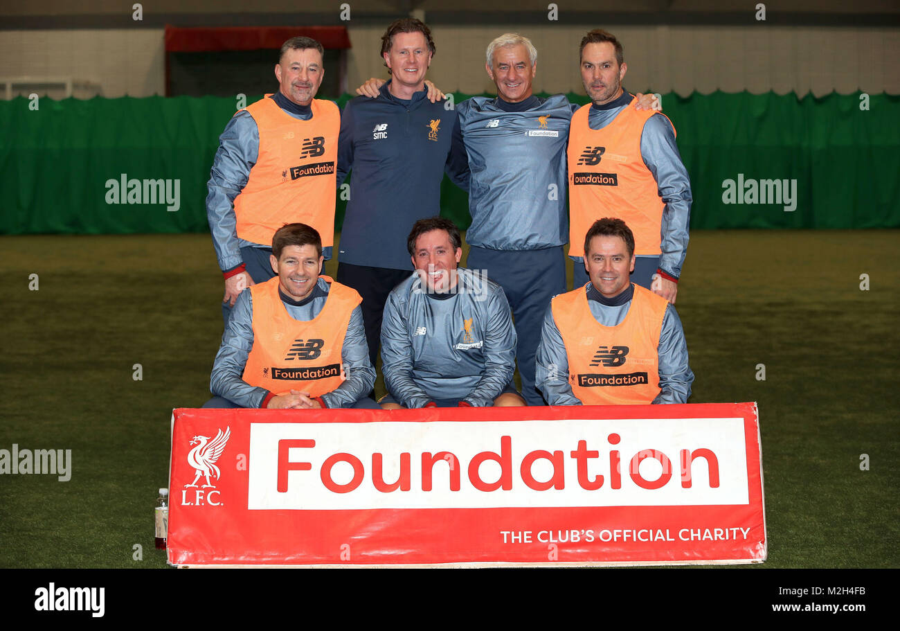 Liverpool's (top row, from left to right) John Aldridge, Steve ...