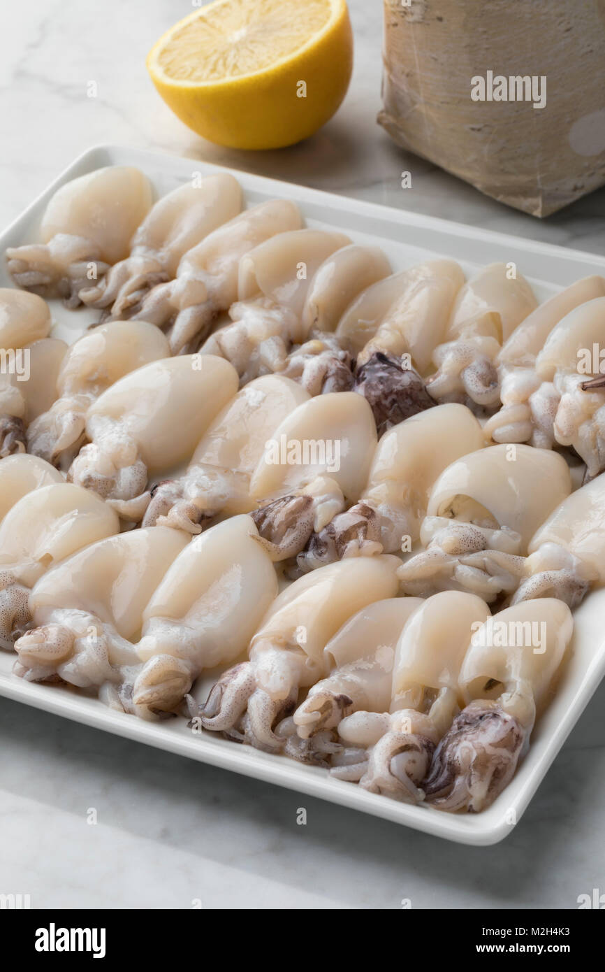 Cleaned squid hi-res stock photography and images - Alamy
