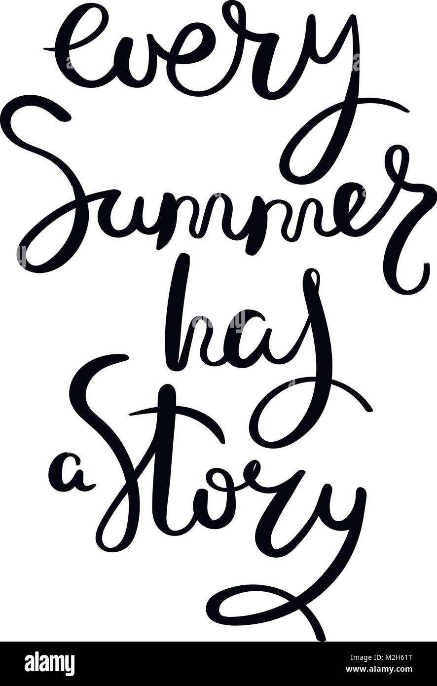 Calligraphy word story in Stock Vector Images - Alamy