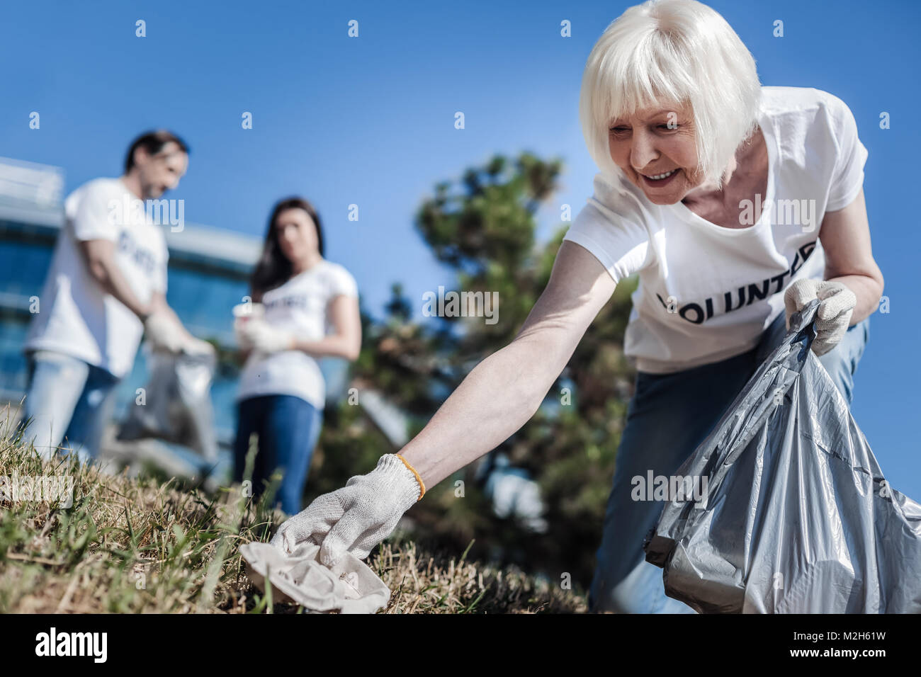 Joyful aged woman taking hi-res stock photography and images - Alamy