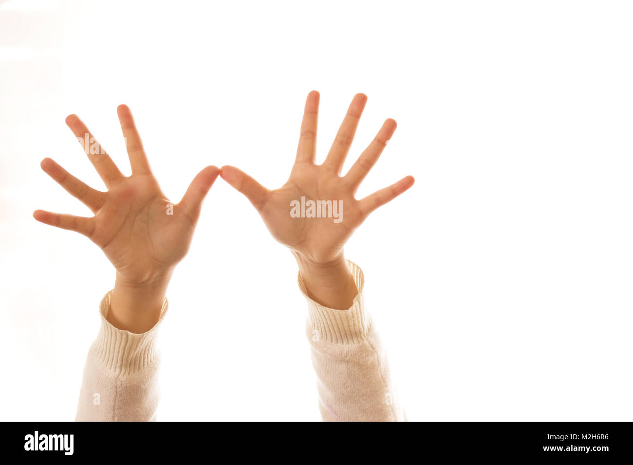 A hand sign indicating the number ten Stock Photo - Alamy