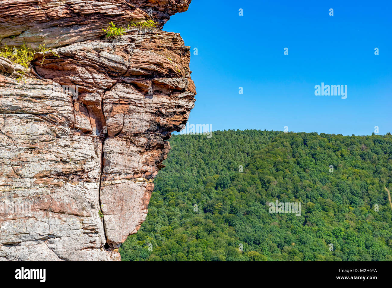 Sandstone rock formation in summer, background, wallpaper Stock Photo ...