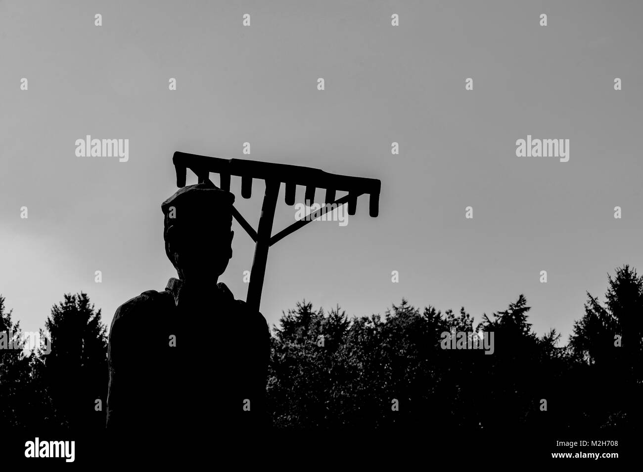 Pitchfork Black and White Stock Photos & Images - Alamy