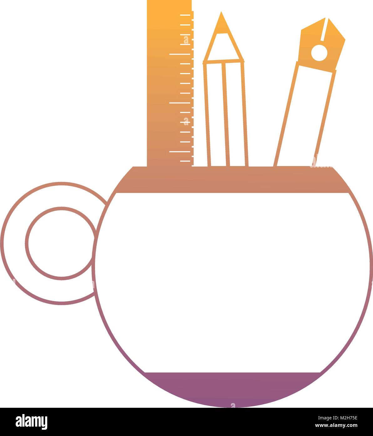 pencil cup holder Stock Vector Image & Art - Alamy