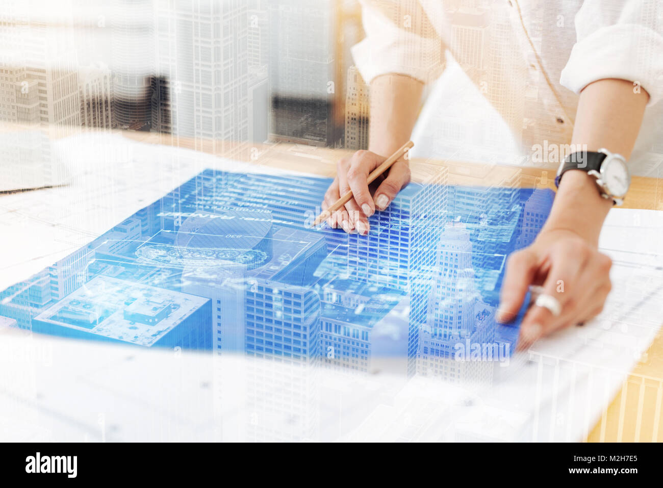 Close up of gifted engineer creating a masterpiece Stock Photo - Alamy