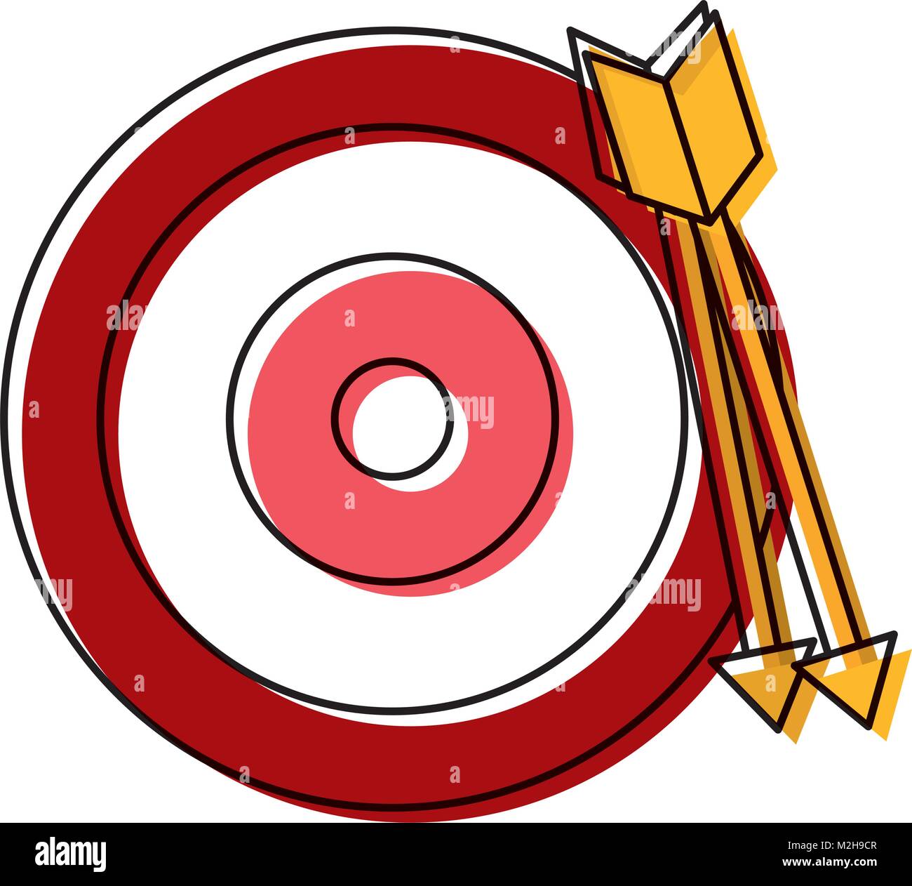 target and arrow icon Stock Vector Image & Art - Alamy