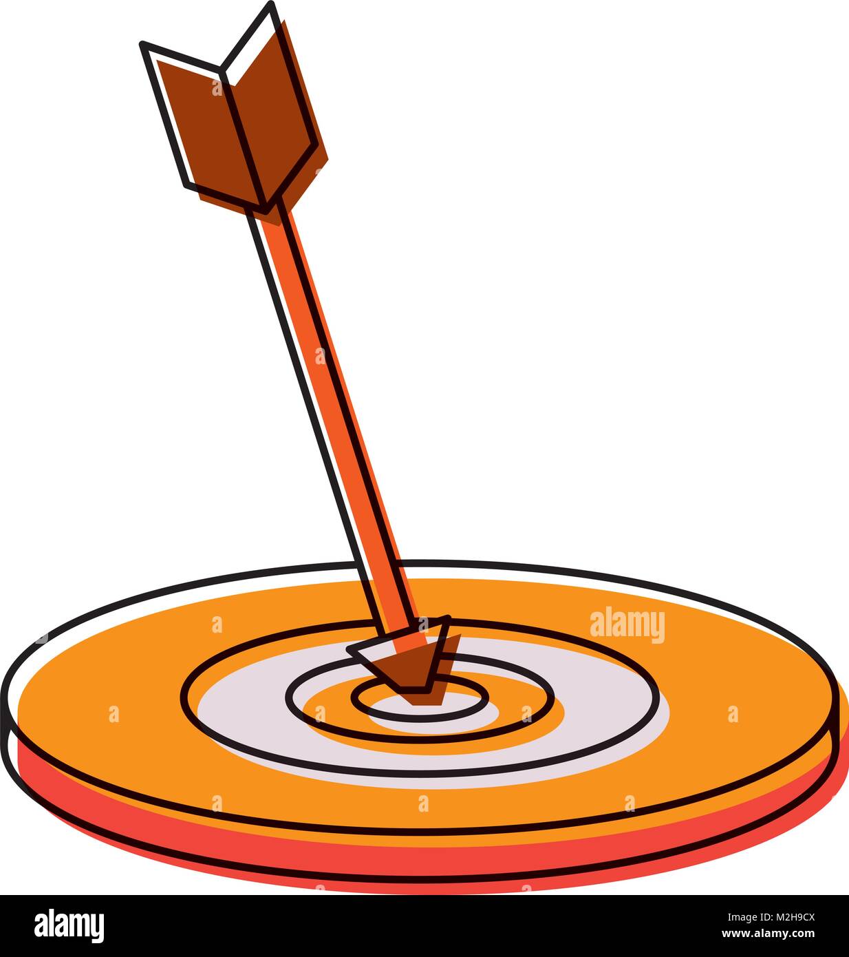target and arrow icon Stock Vector Image & Art - Alamy