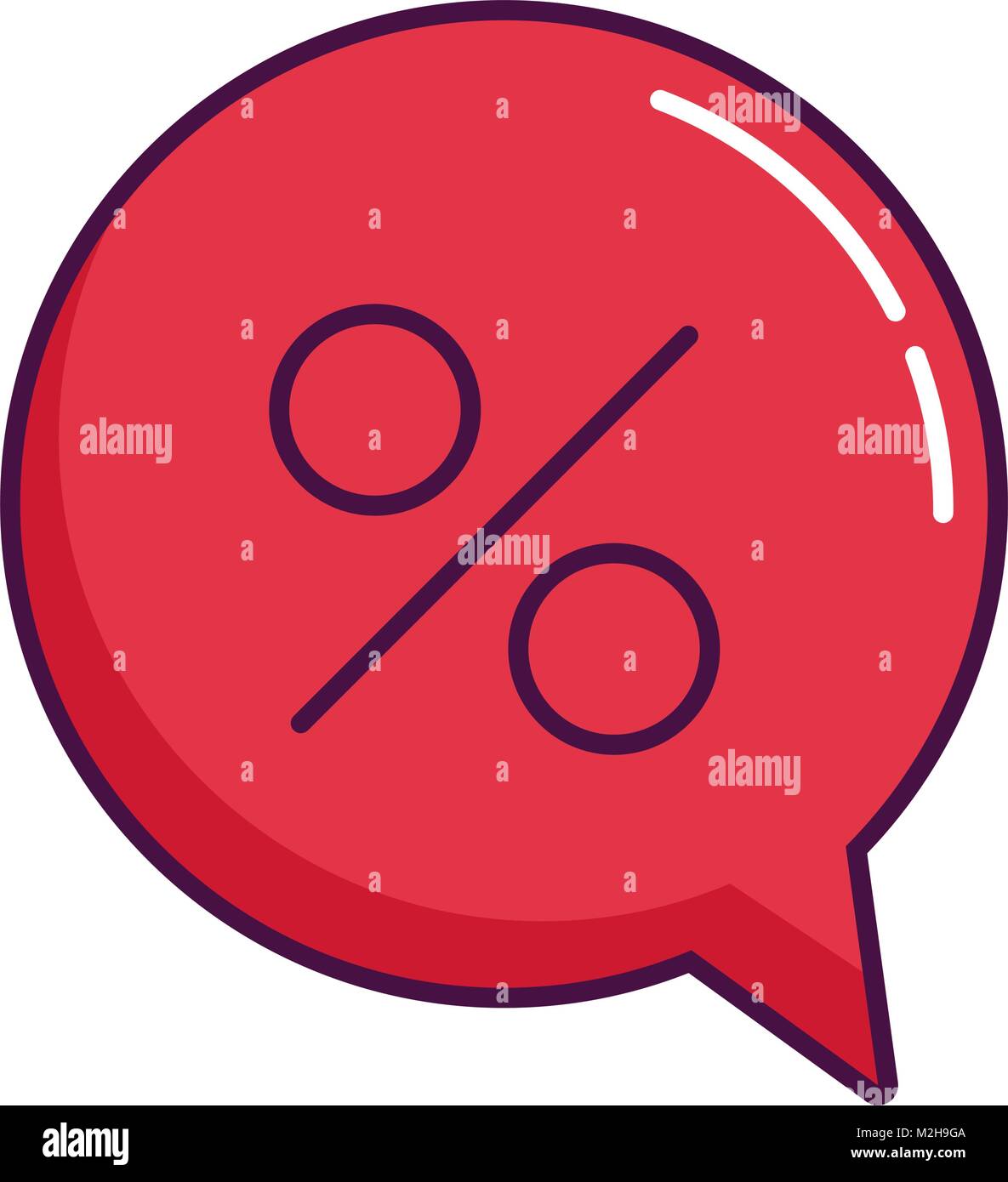 Talk bubble percent sale Stock Vector Images - Alamy
