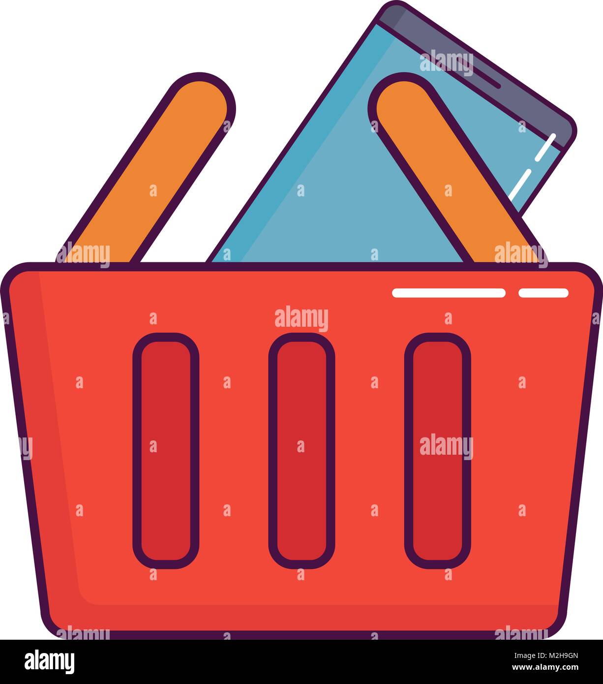 Shopping basket design Stock Vector Image & Art - Alamy