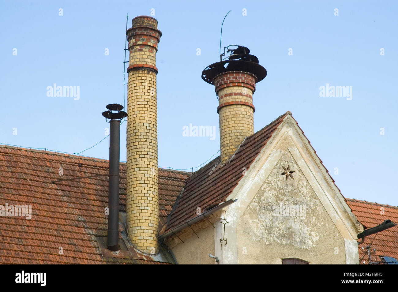Round chimneys hi-res stock photography and images - Alamy