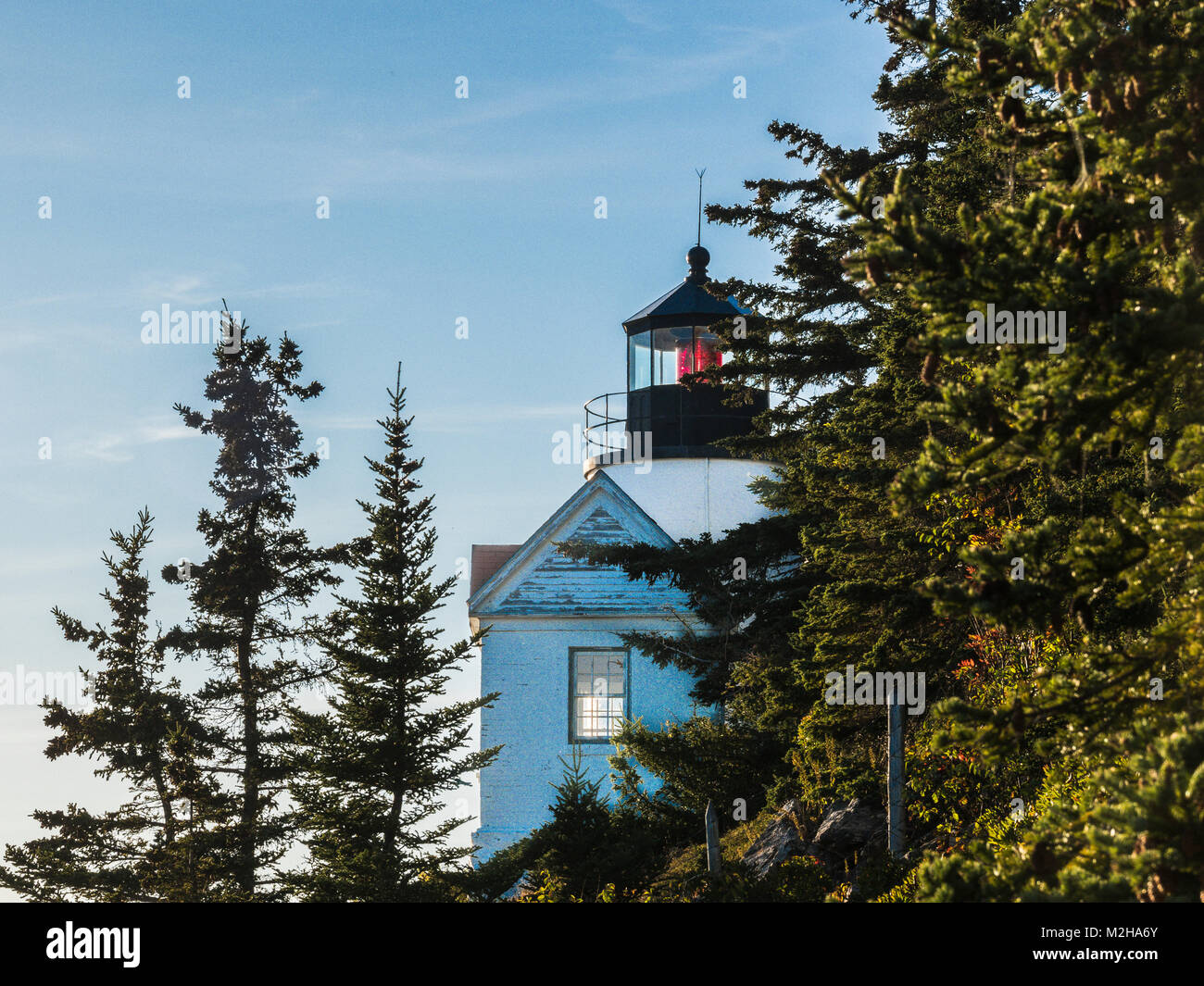 bass harbor lighthouse acadia np maine Stock Photo - Alamy