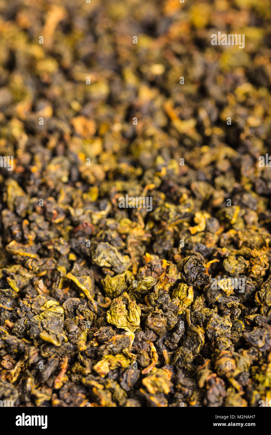 background food, texture of dry green tea Stock Photo - Alamy