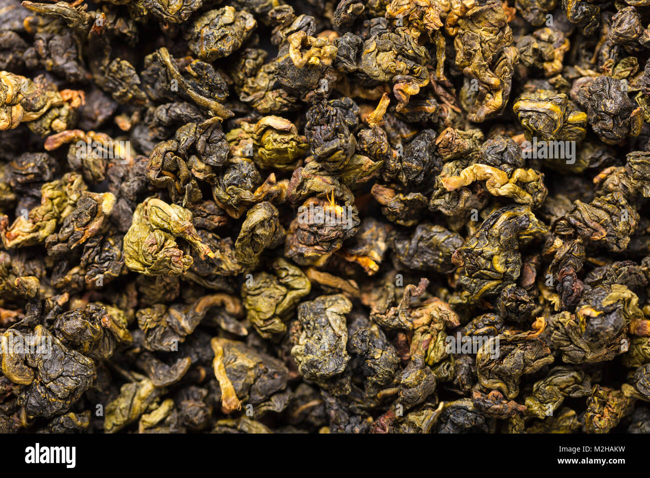 background food, texture of dry green tea Stock Photo - Alamy
