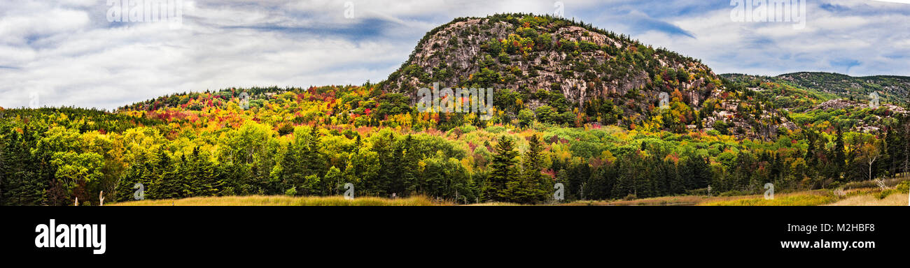 fall color acadia np maine Stock Photo - Alamy