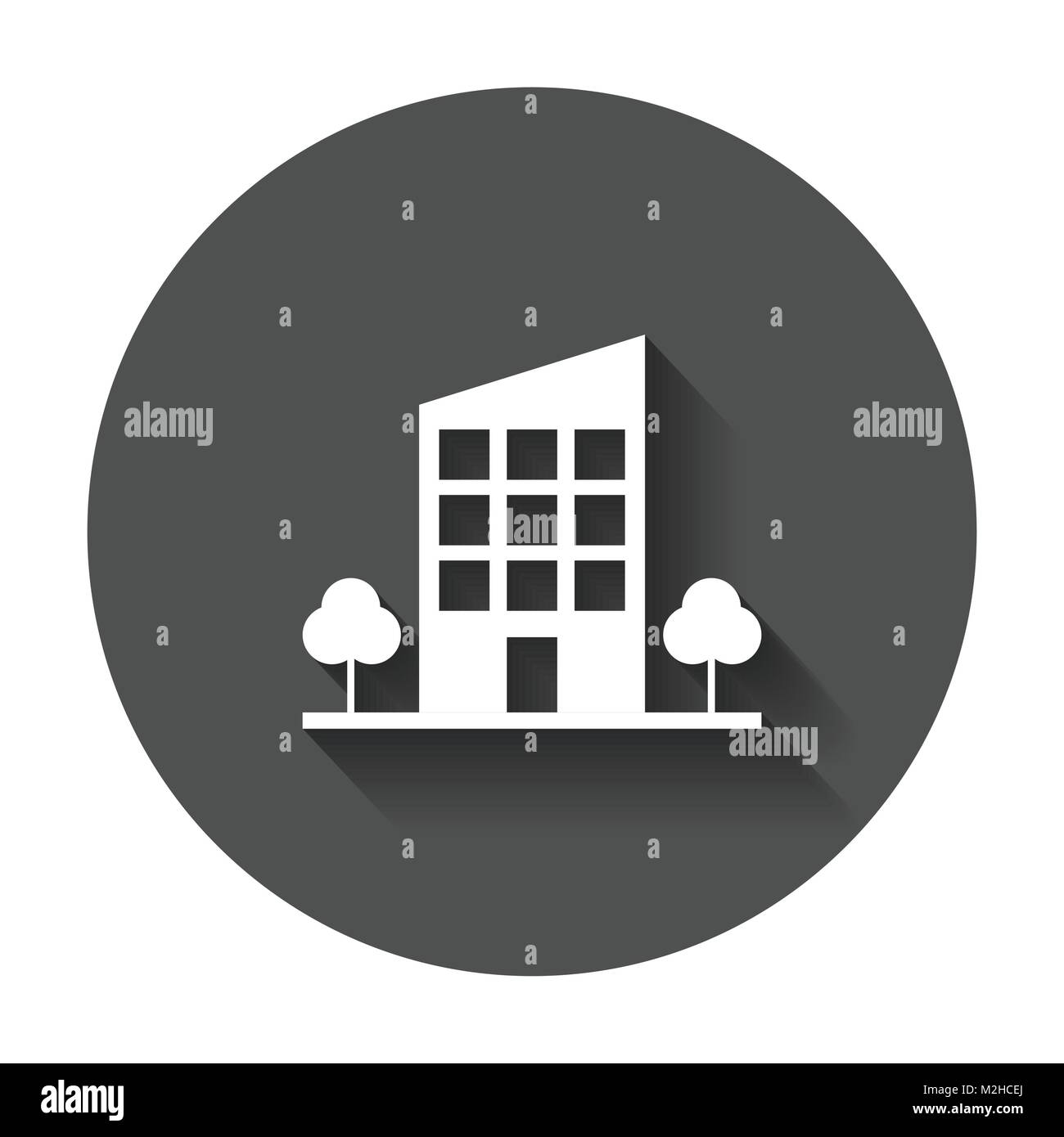 Shadow trees building architecture Cut Out Stock Images & Pictures - Alamy