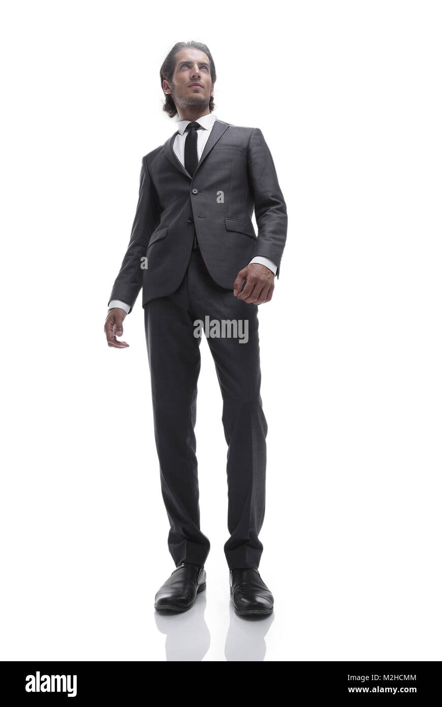 bottom view.confident young businessman Stock Photo - Alamy