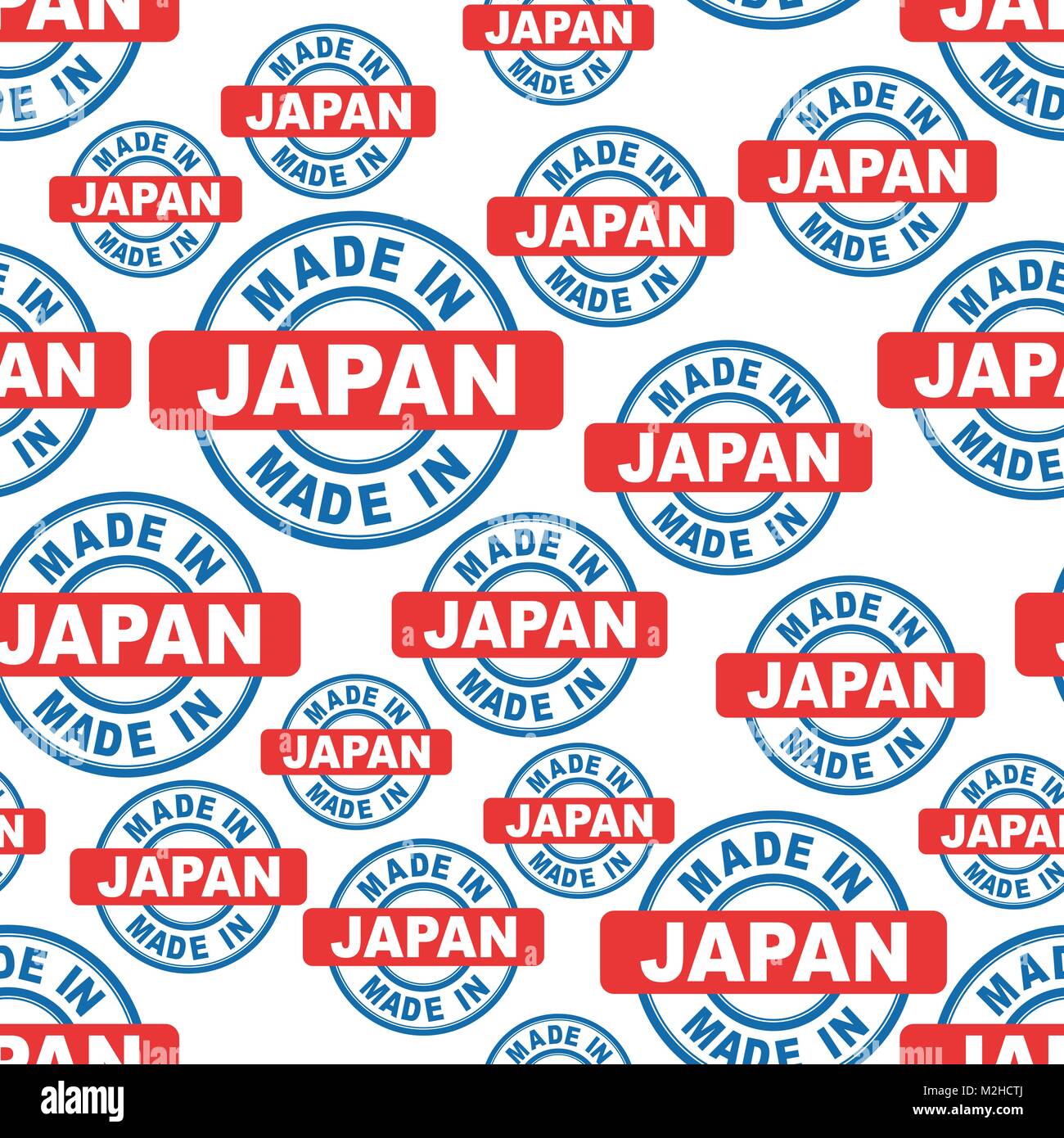 Made in Japan seamless pattern background icon. Flat vector ...