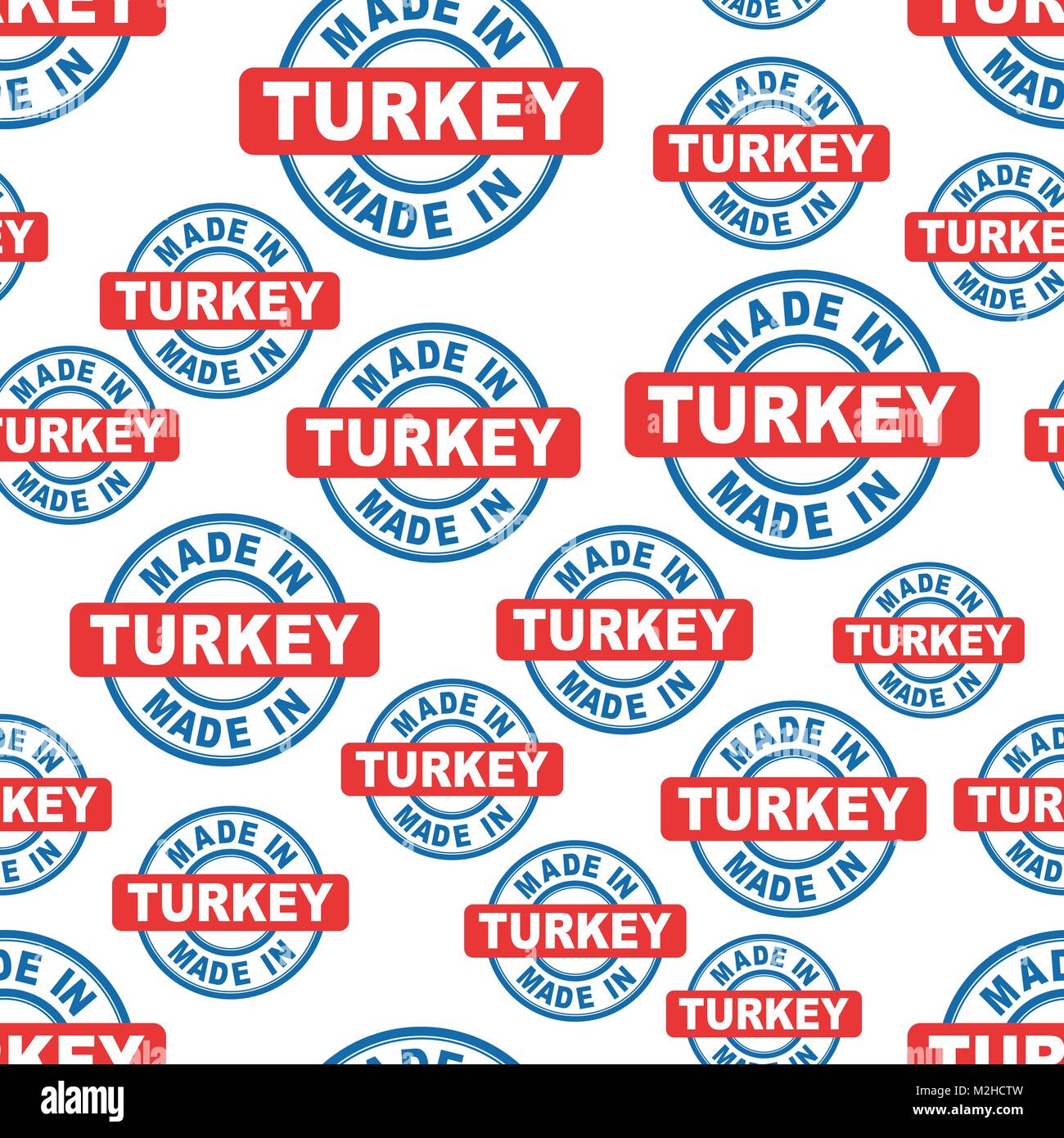 Made in Turkey seamless pattern background icon. Flat vector ...