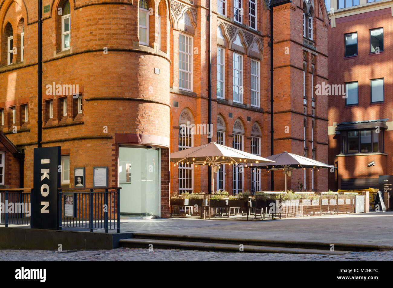Ikon Gallery, the contemporary arts venue a neo-gothic school building ...