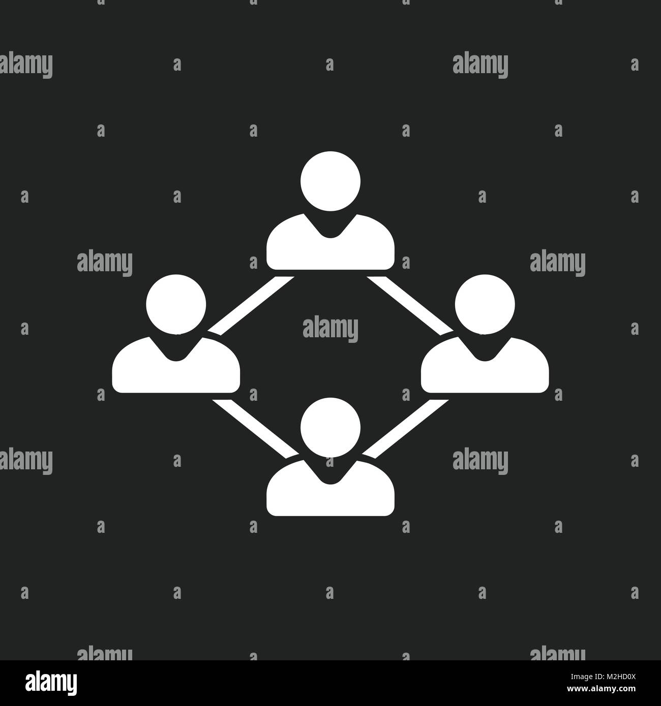 Network vector icon. People connection vector illustration Stock Vector ...