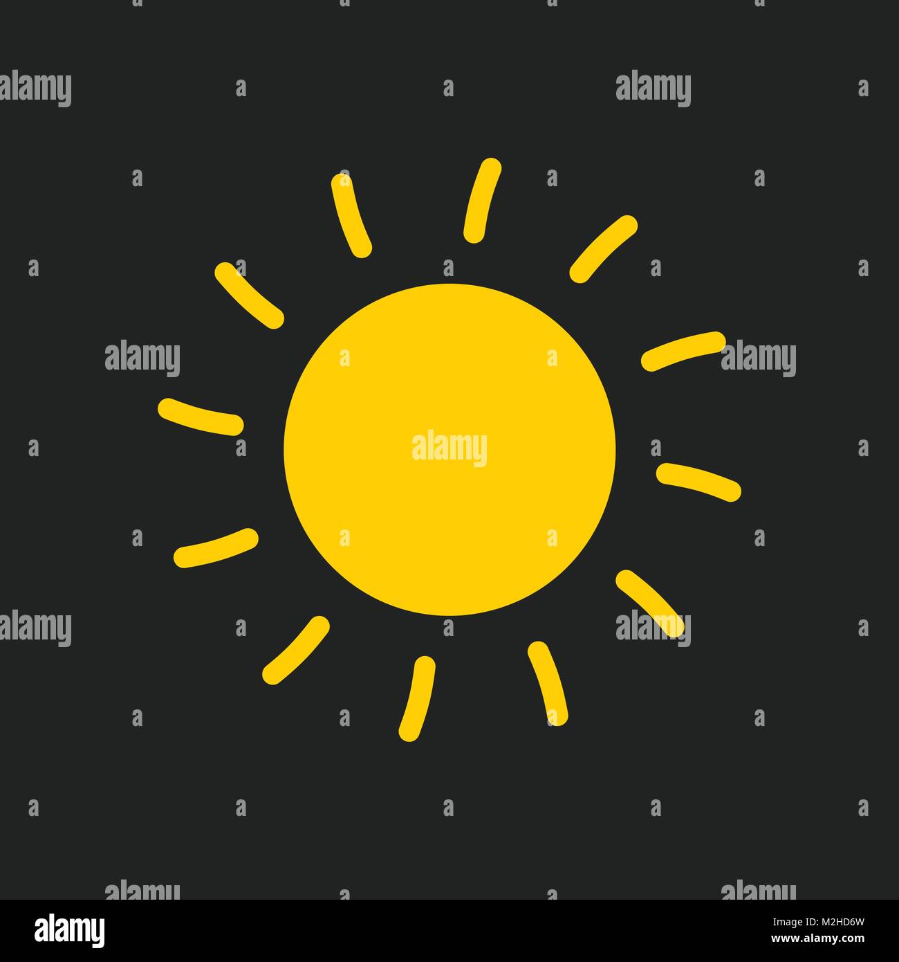 Sun icon vector illustration. Sun with ray symbol Stock Vector Image ...