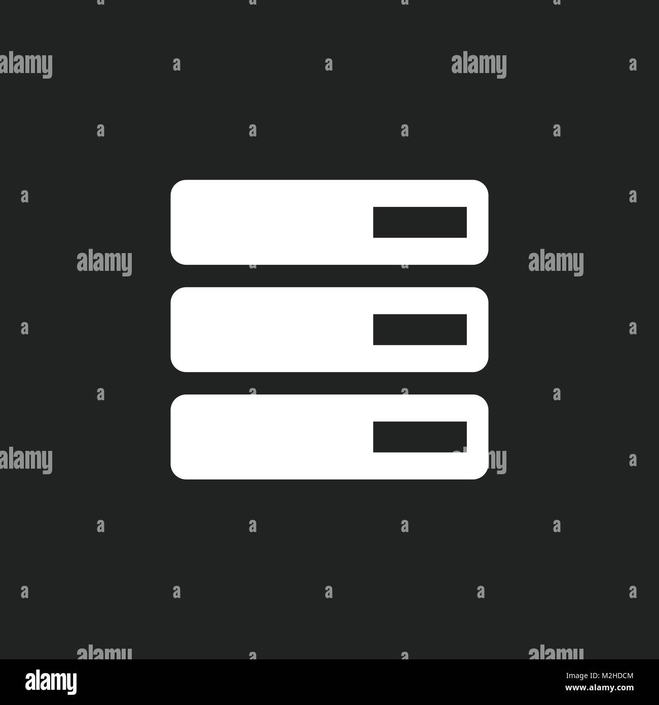 Database, server vector icon. Storage vector illustration Stock Vector ...