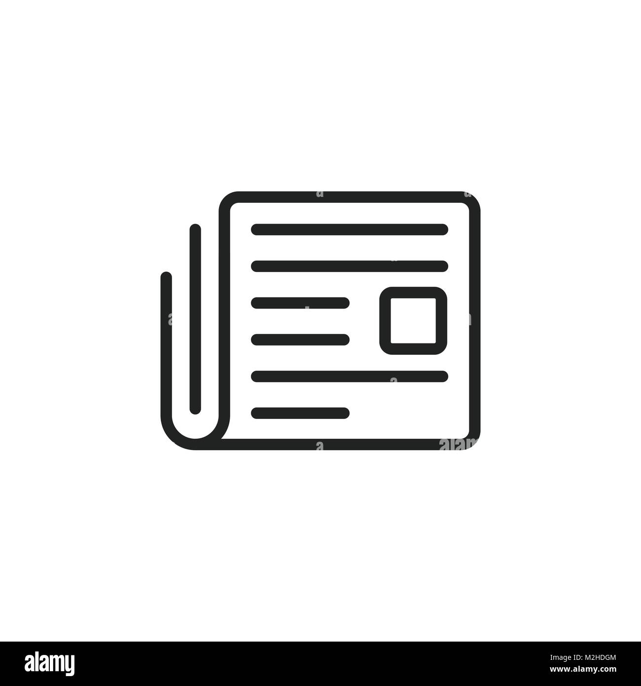 Newspaper headlines illustration Black and White Stock Photos & Images ...