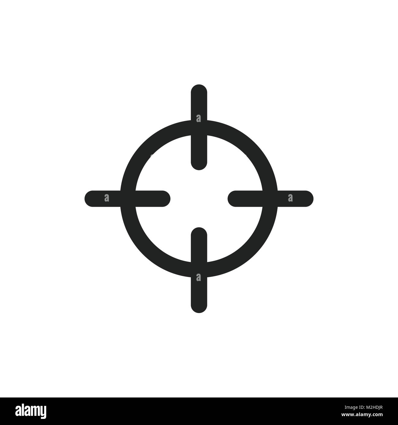Target aim flat vector icon. Darts game symbol logo illustration ...