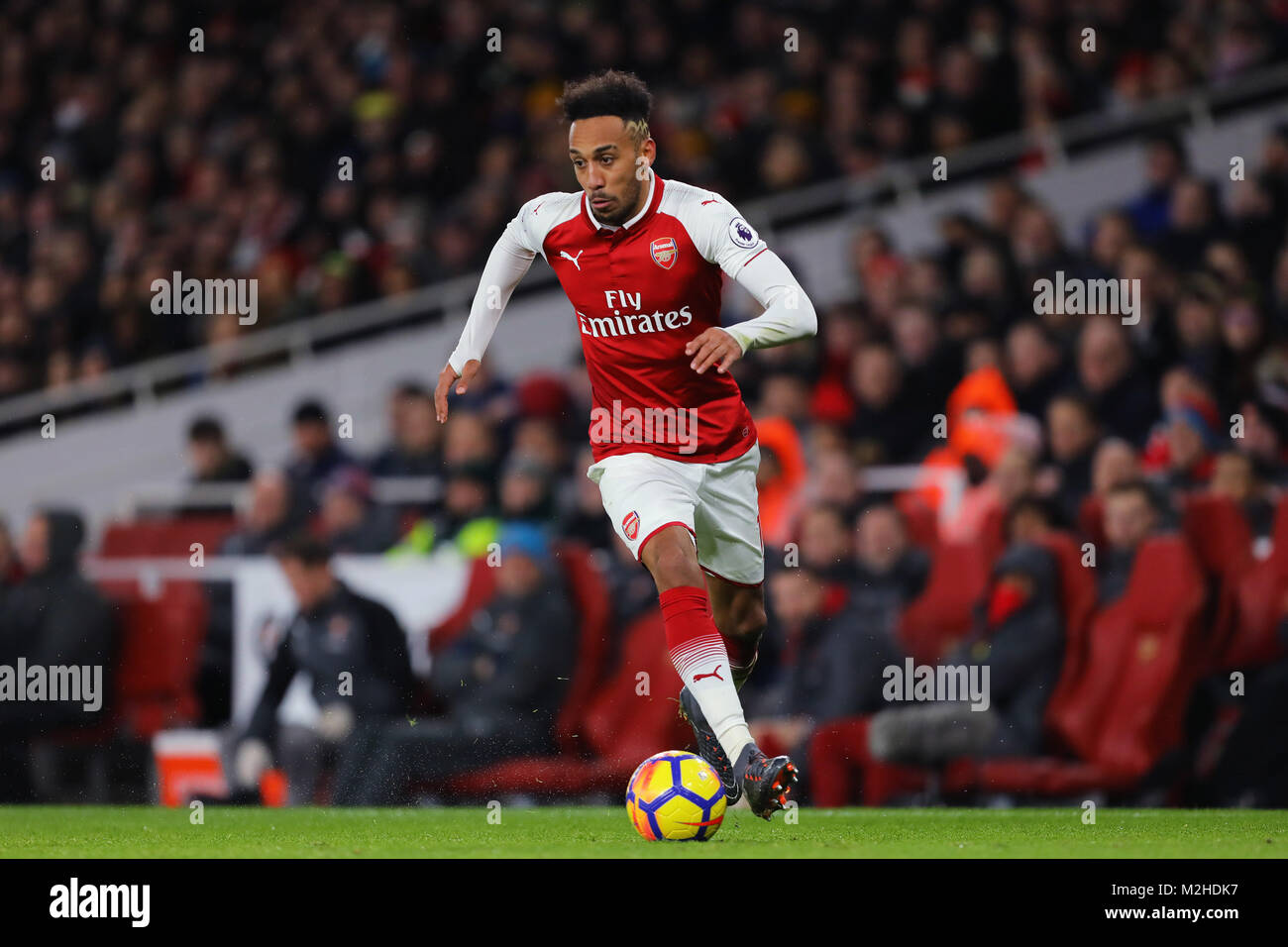 Pierre-Emerick Aubameyang of Arsenal - Arsenal v Everton, Premier ...