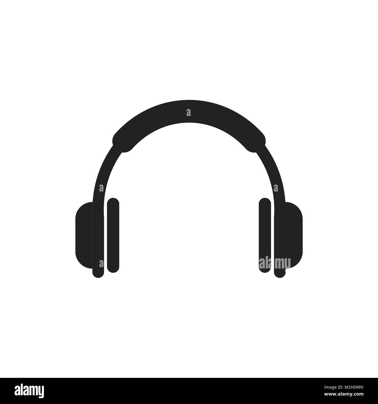 Headphone vector icon. Earphone headset sign illustration Stock Vector ...