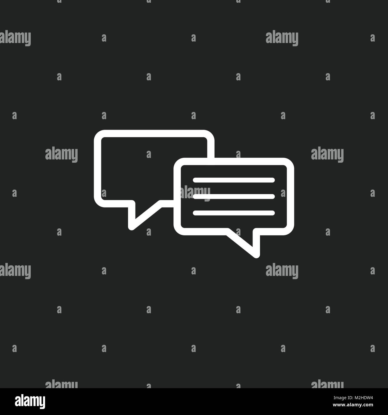 Bubble communication dialog pictogram vector hi-res stock photography ...