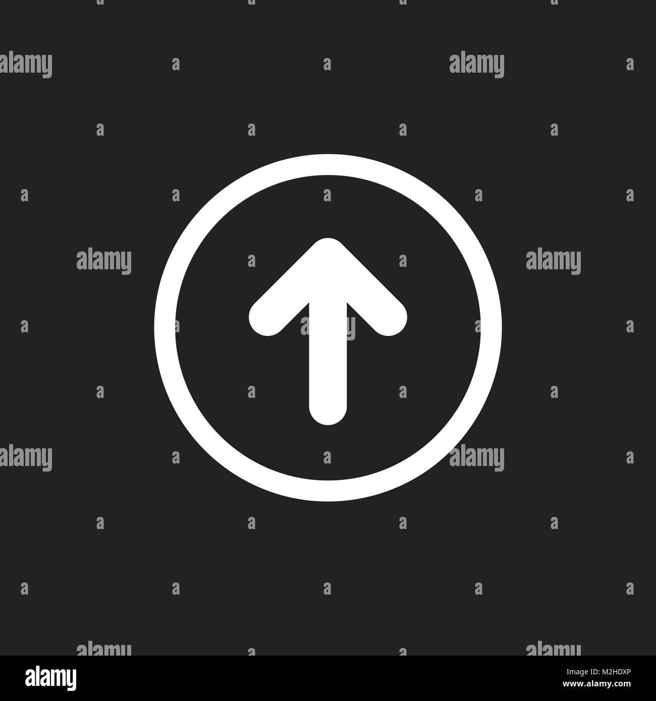 Arrow up vector icon. Forward arrow sign illustration Stock Vector ...