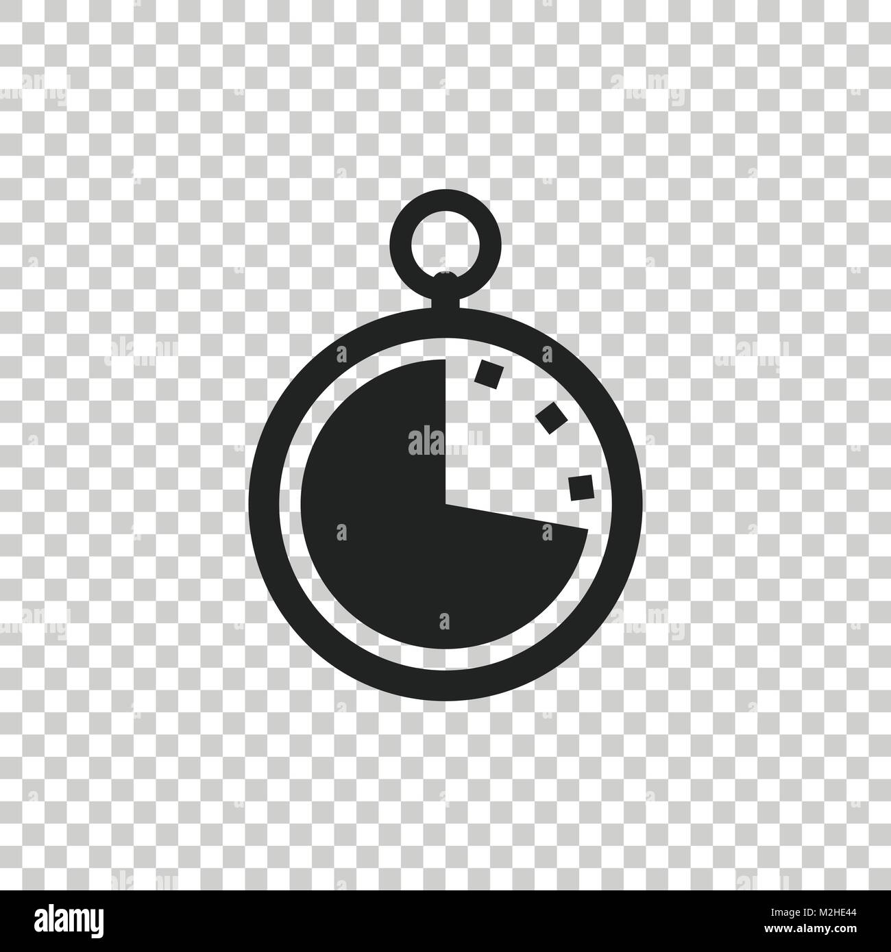 Timer icon illustration. Flat vector clock pictogram Stock Vector Image ...