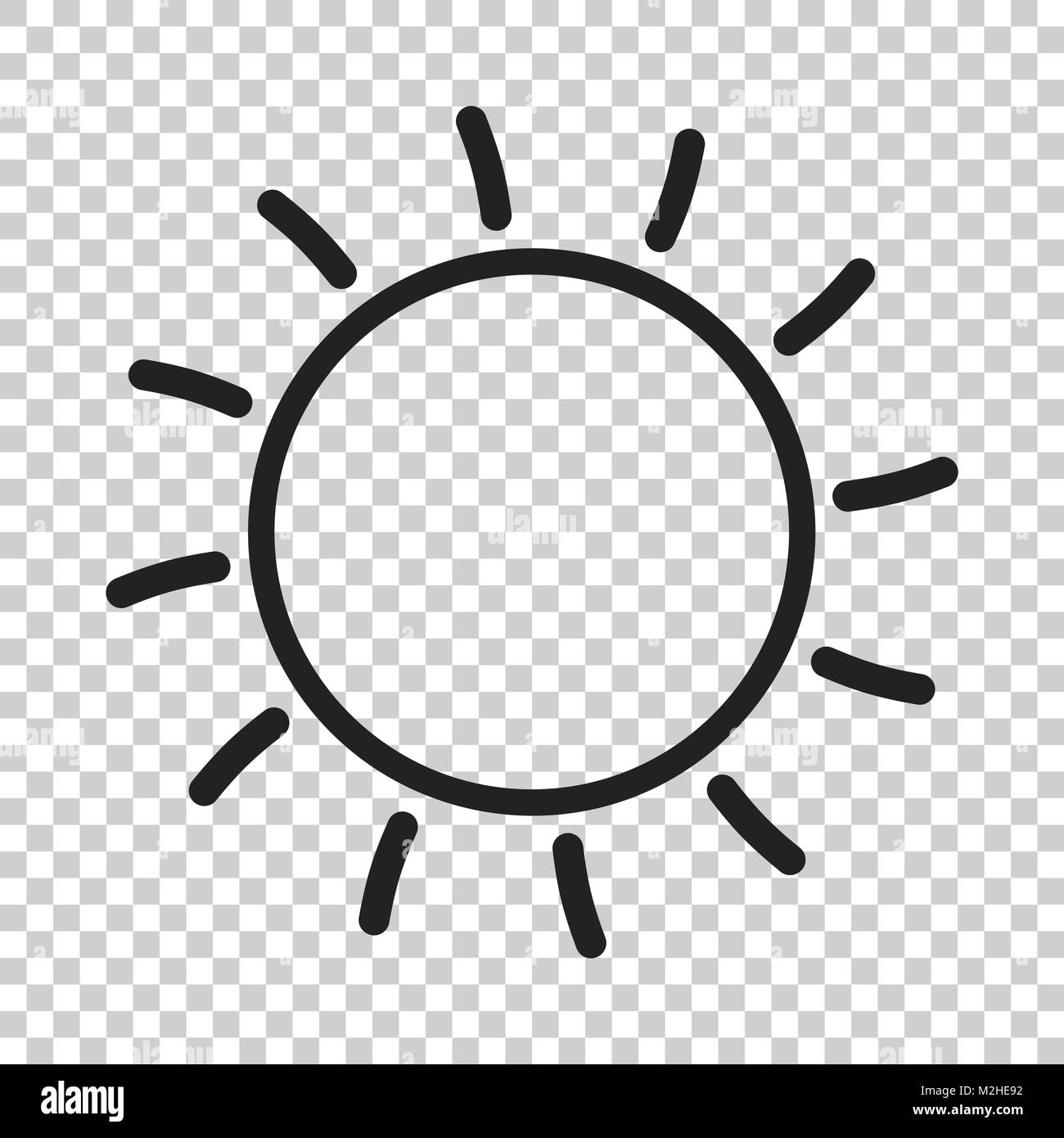 Sun icon vector illustration. Sun with ray symbol Stock Vector Image ...