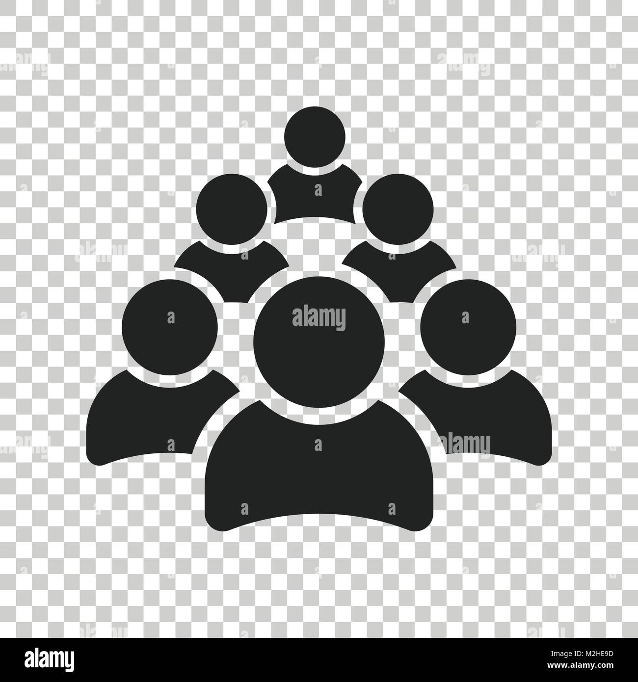 Group of people vector icon. Persons icon illustration Stock Vector ...