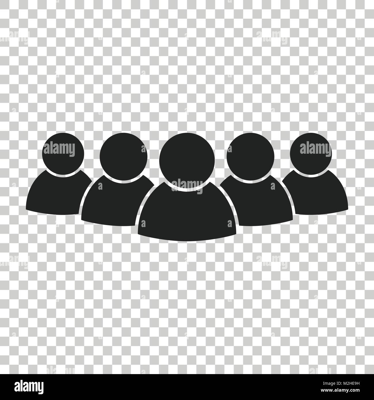 Group of people vector icon. Persons icon illustration Stock Vector ...