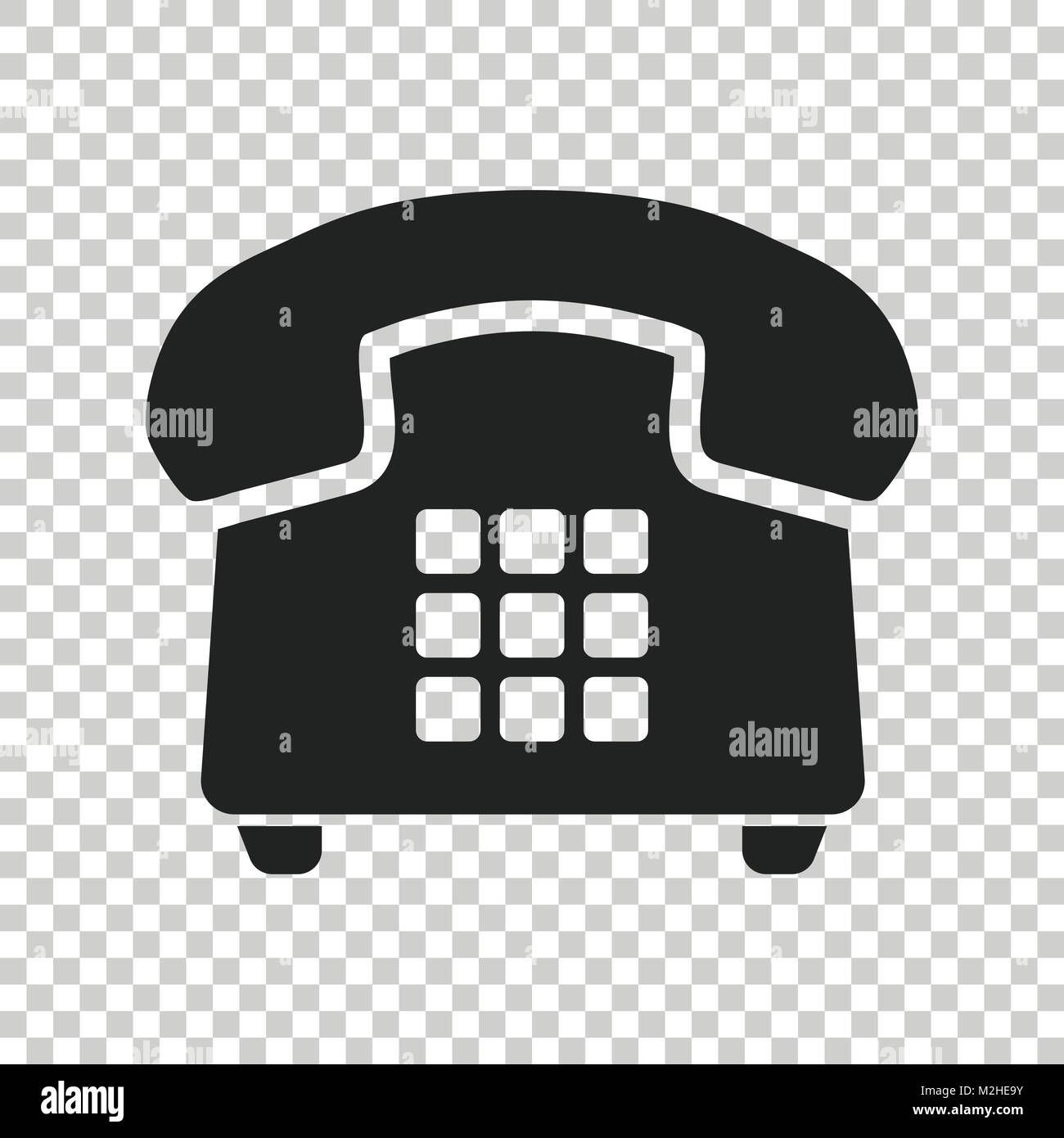 Telephone icon vector vectors hi-res stock photography and images - Alamy