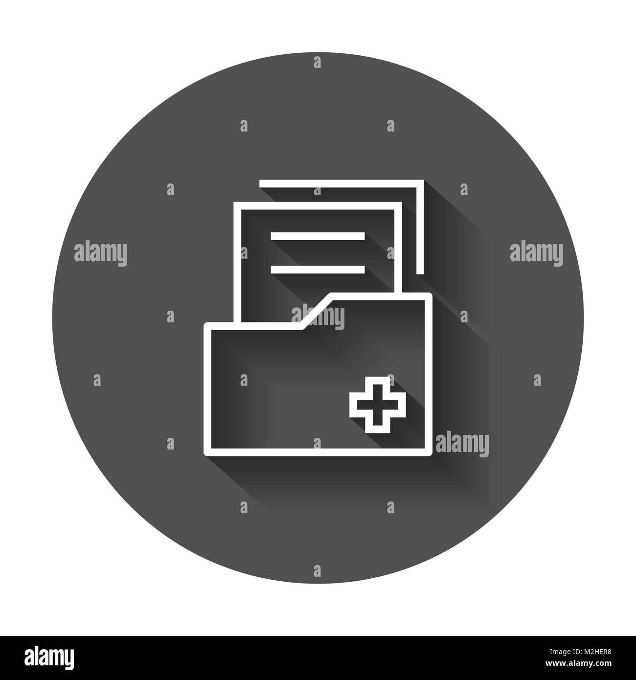 Document flat vector icon. Archive data file symbol logo illustration ...