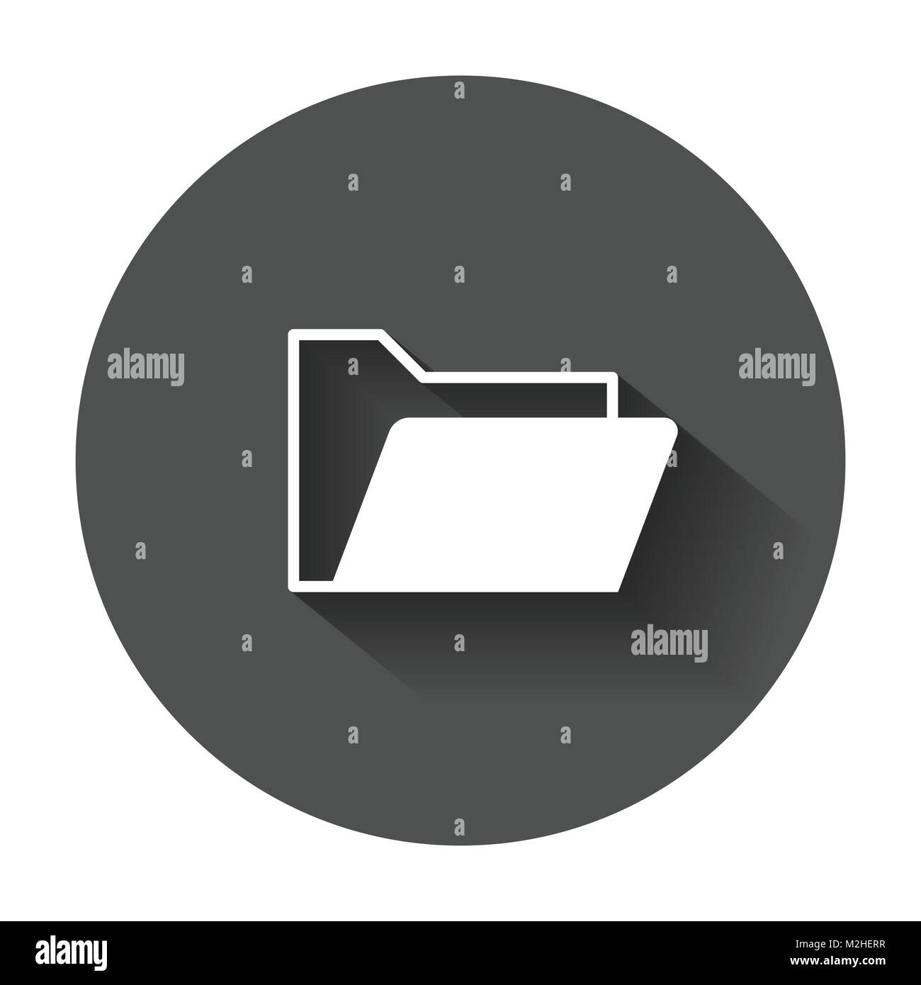 Folder document flat vector icon. Archive data file symbol logo ...