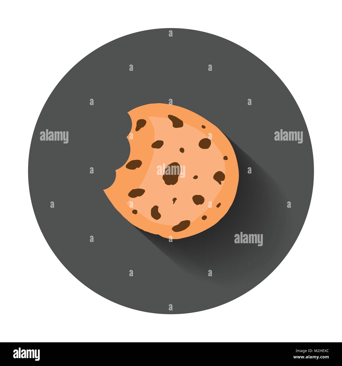 Chip sandwich on white Stock Vector Images - Alamy