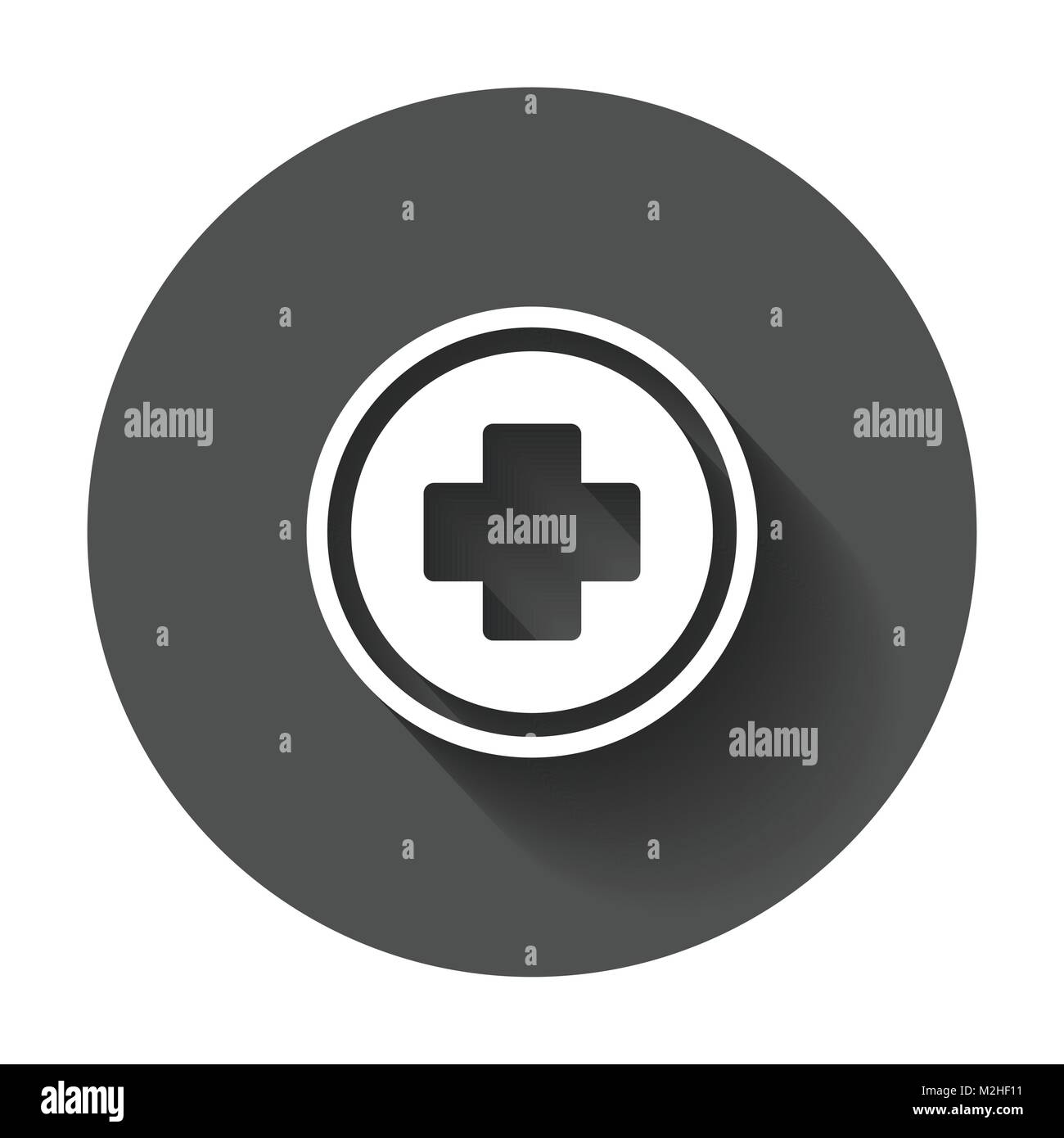 Medical health vector icon. Medicine hospital plus sign illustration on ...