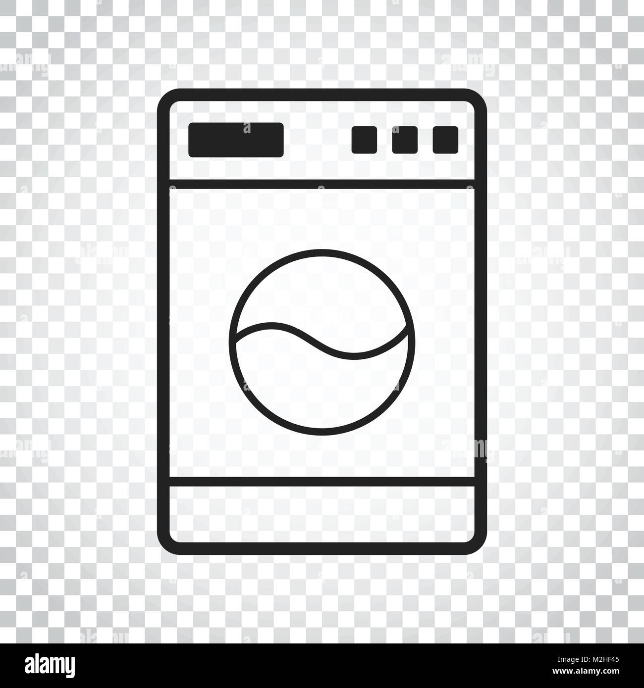 Washer flat vector icon. Laundress sign symbol flat vector illustration ...