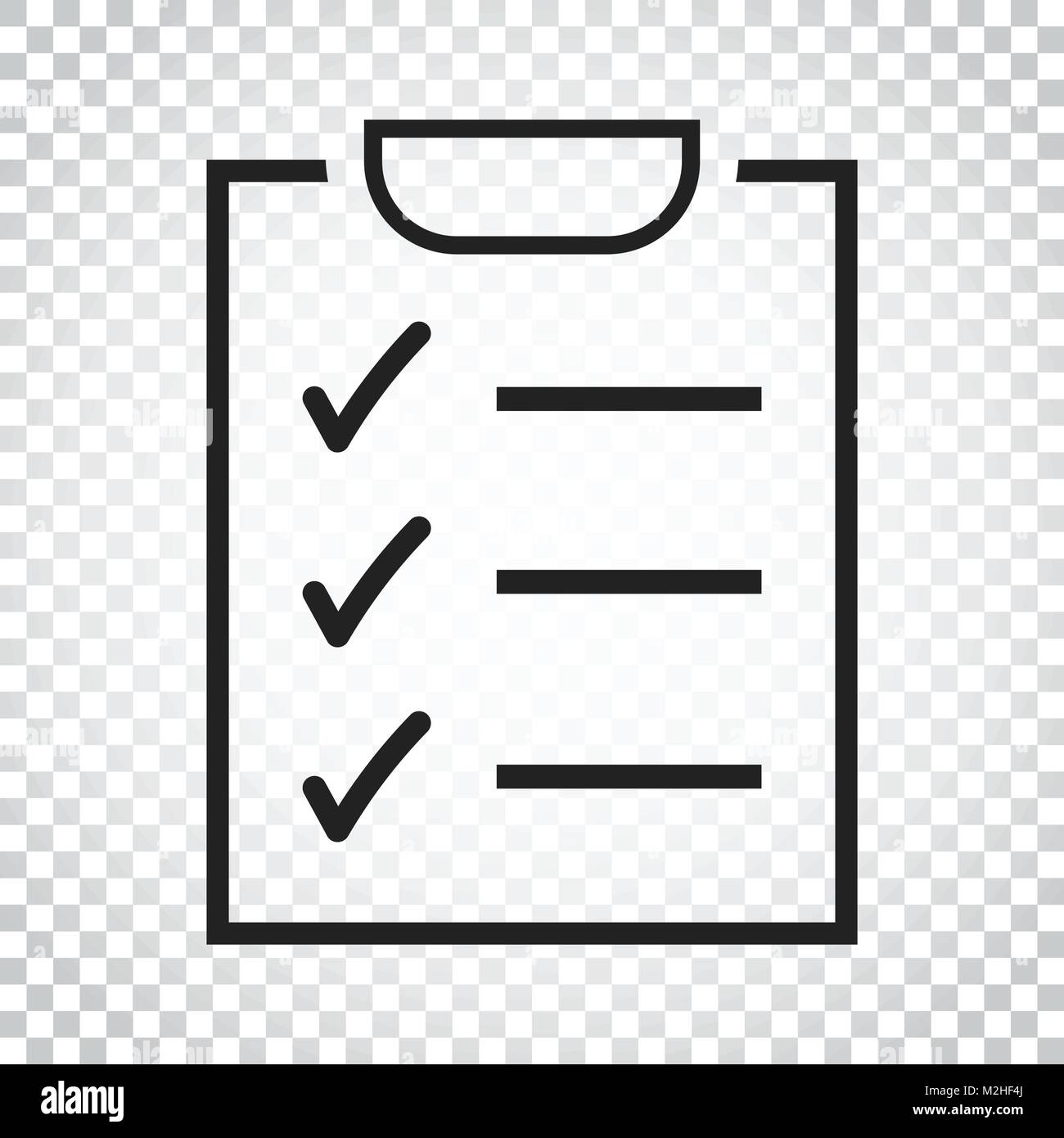 To do list icon. Checklist, task list vector illustration in flat style. Reminder concept icon ...