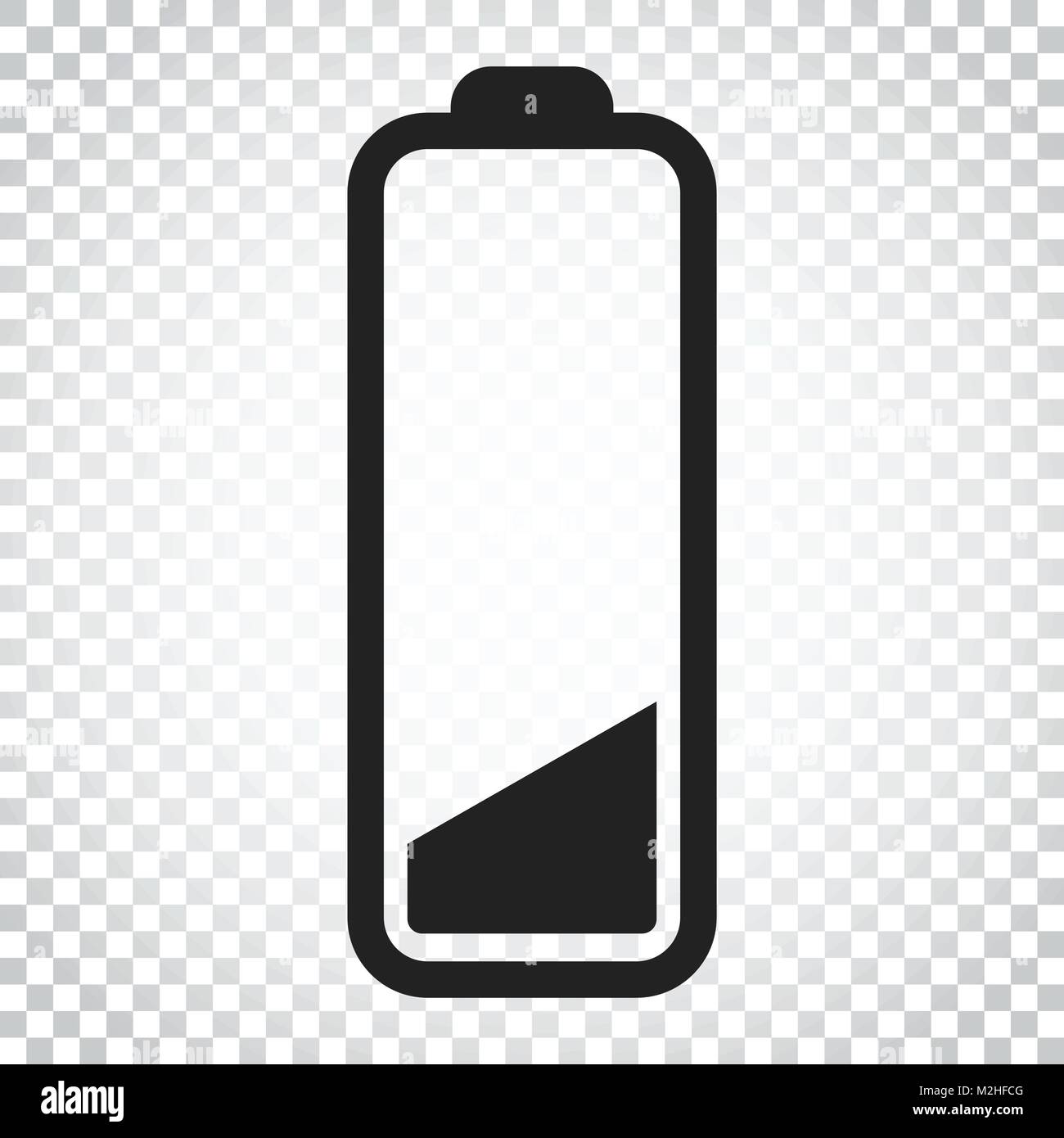 Battery level indicator. Vector illustration on isolated background ...