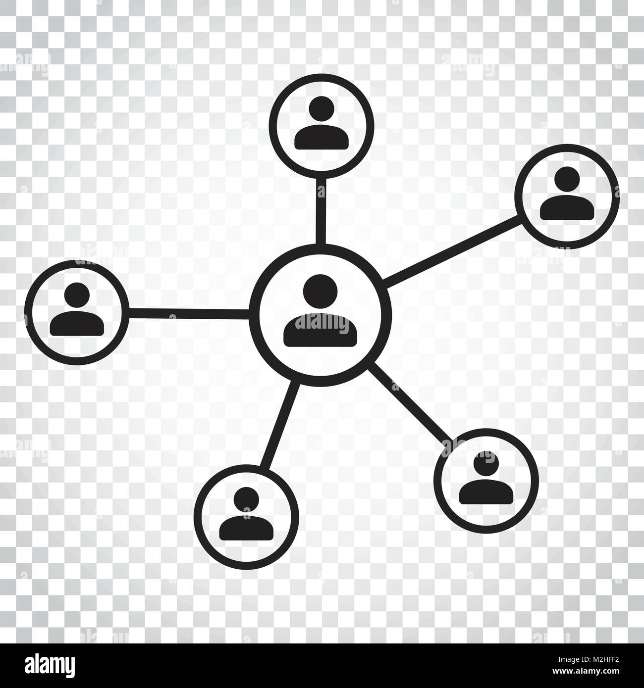Network vector icon. People connection vector illustration. Simple ...
