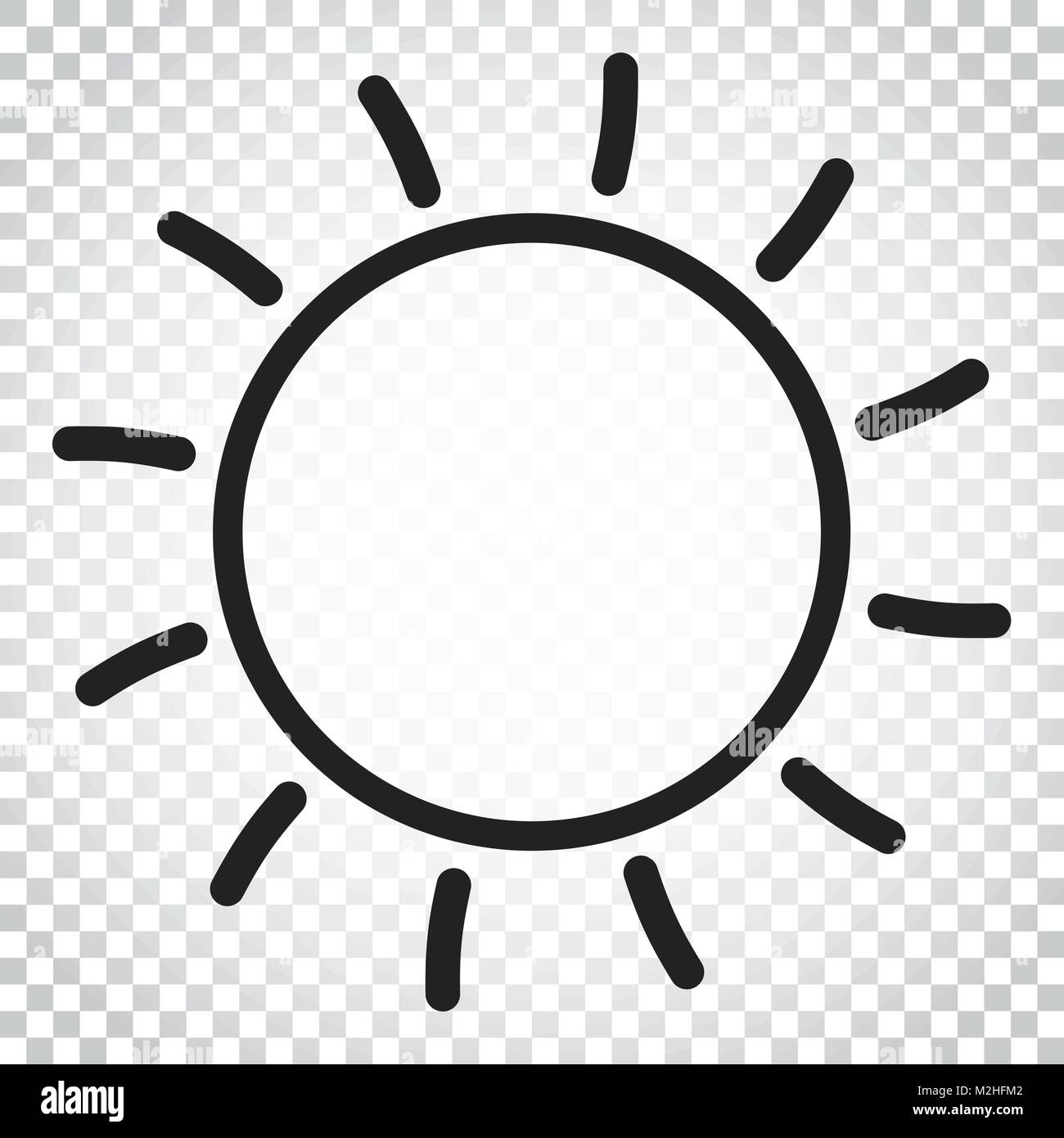 Sun icon vector illustration. Sun with ray symbol. Simple business ...