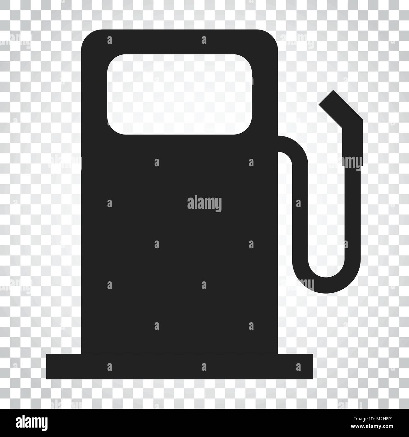 Fuel gas station icon. Car petrol pump flat illustration. Simple ...